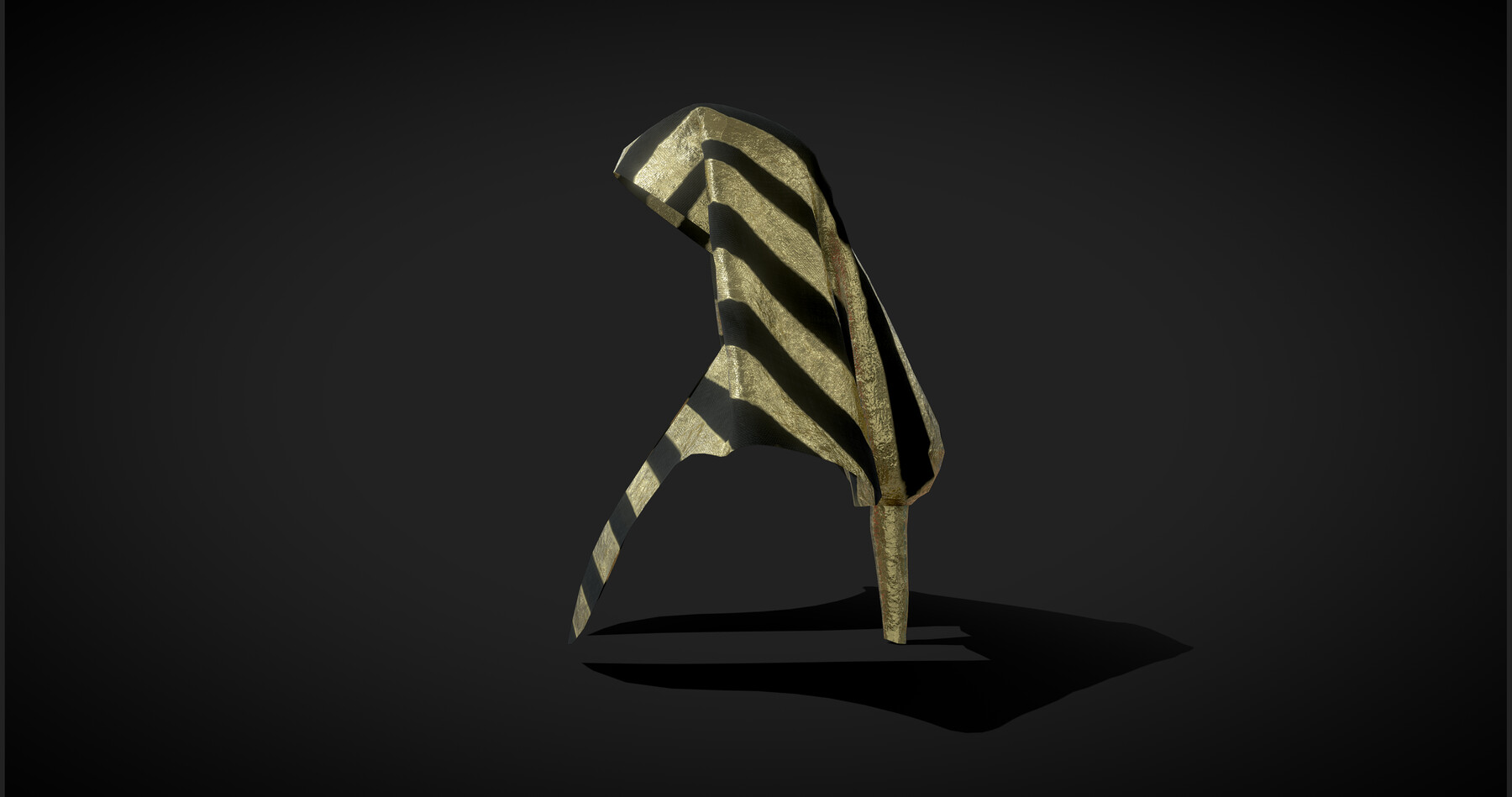 ArtStation - Nemes Headdress / Faraon hat - low poly 3D model | Game Assets