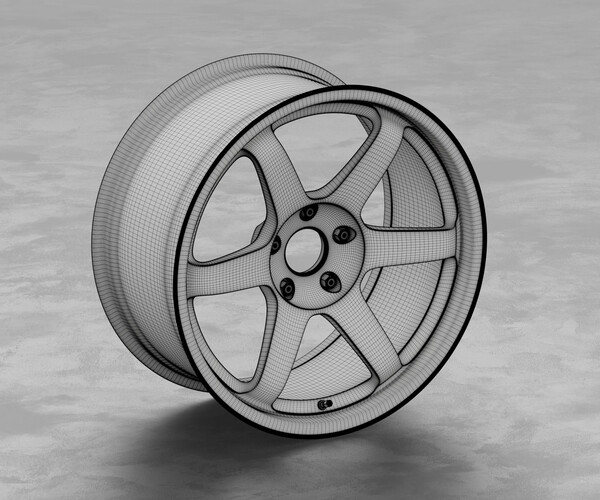 ArtStation - RAYS Volk Racing TE37 Rim/Wheel 3D Model | Resources
