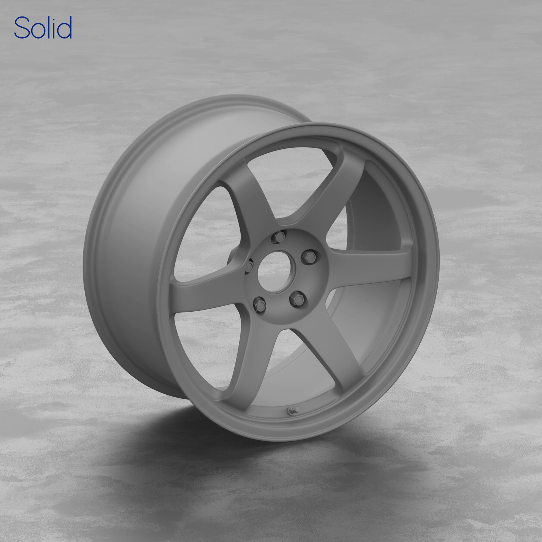 ArtStation - RAYS Volk Racing TE37 Rim/Wheel 3D Model | Resources