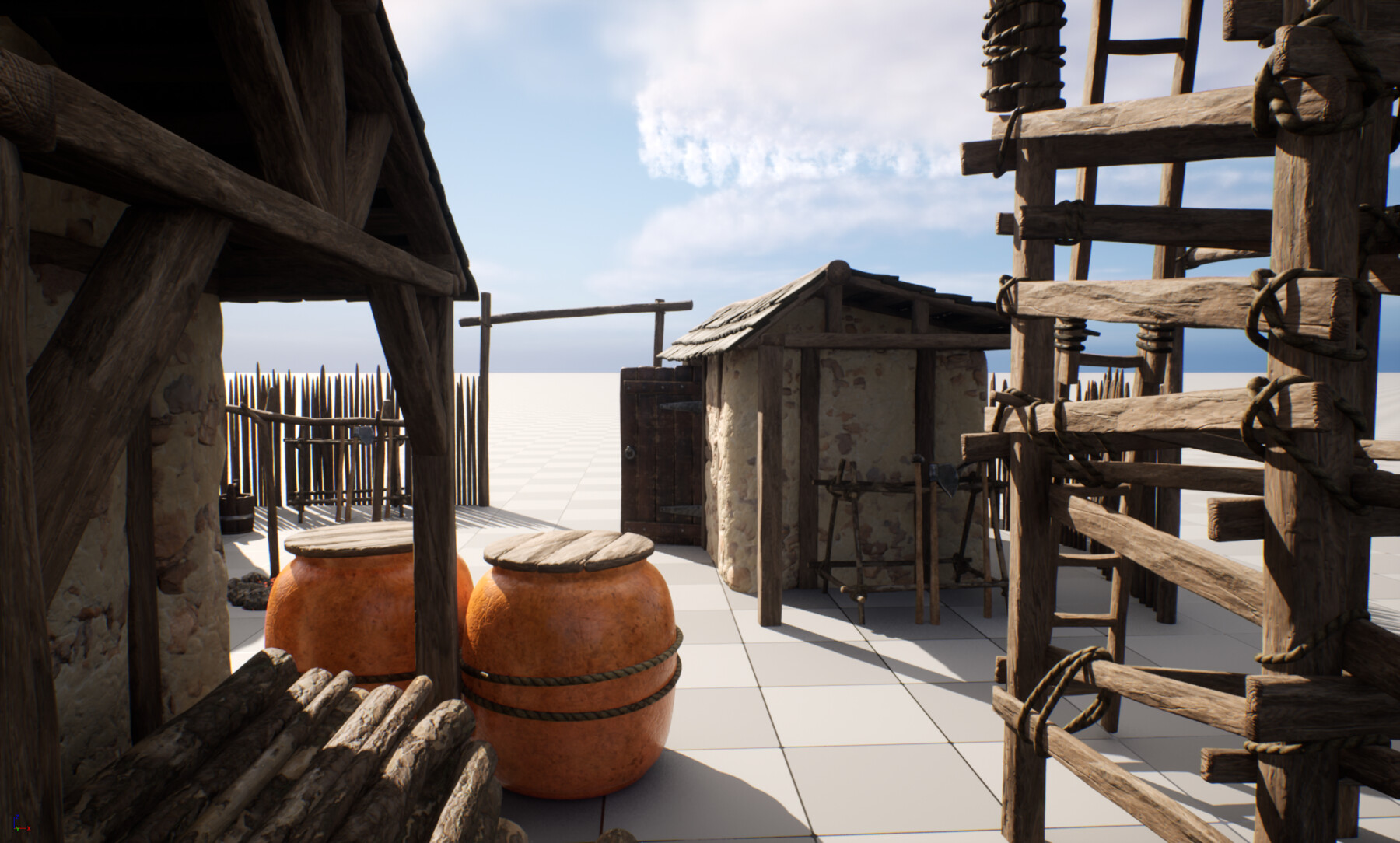 ArtStation - AoM Model Reforged Settlement Greek age 1 | Game Assets