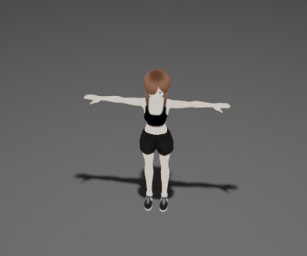 ArtStation - Girl Mesh 1 | Game Assets