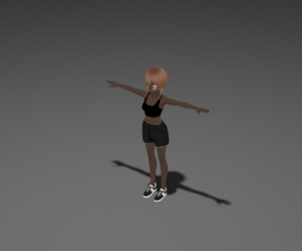 ArtStation - Girl Mesh 2 | Game Assets