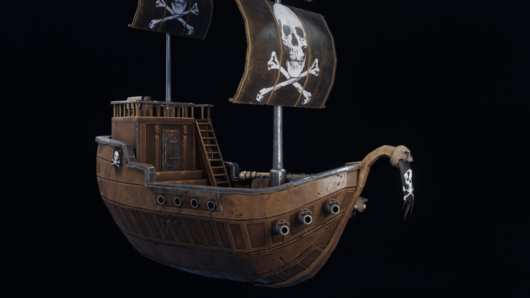 ArtStation - Stylized Pirate Ship | Game Assets