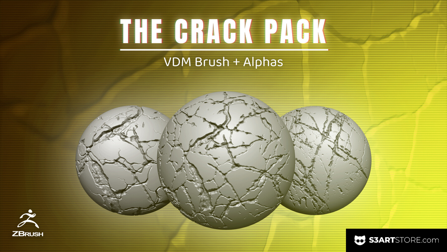 ArtStation - Crack VDM Brush for ZBrush + Alpha Textures | Brushes