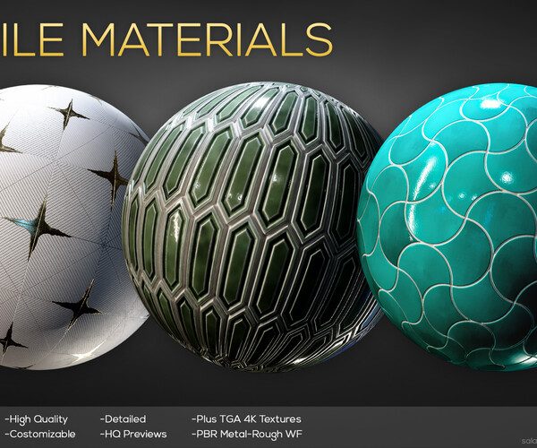 ArtStation - 20 Tile Materials - Base Materials Vol.3 | Game Assets