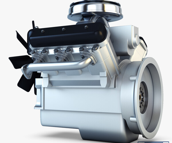 ArtStation - V6 Type Engine v 1 | Resources