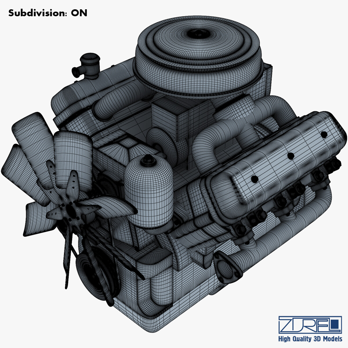 ArtStation - V6 Type Engine v 1 | Resources