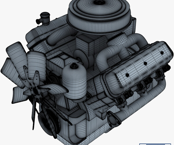 ArtStation - V6 Type Engine v 1 | Resources