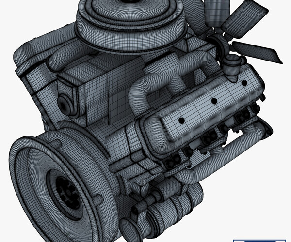 ArtStation - V6 Type Engine v 1 | Resources