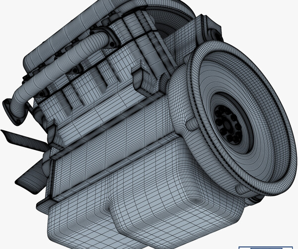 ArtStation - V6 Type Engine v 1 | Resources
