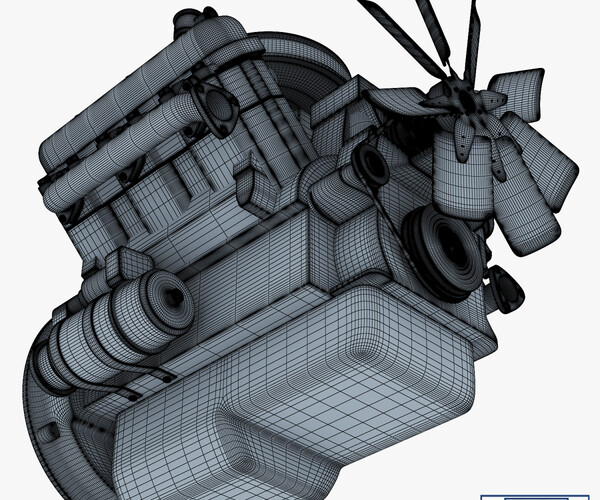 ArtStation - V6 Type Engine v 1 | Resources