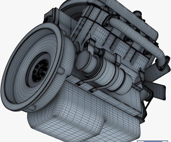 ArtStation - V6 Type Engine v 1 | Resources