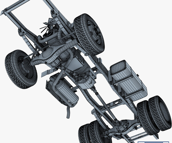 ArtStation - Truck Chassis 4x4 v 1 | Resources