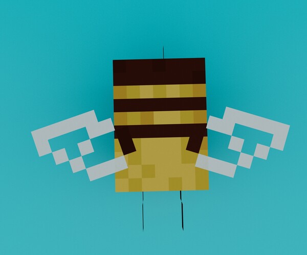 ArtStation - Minecraft Bee🐝 | Resources