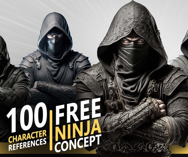 ArtStation - Free Ninja Concept - Character references | Artworks