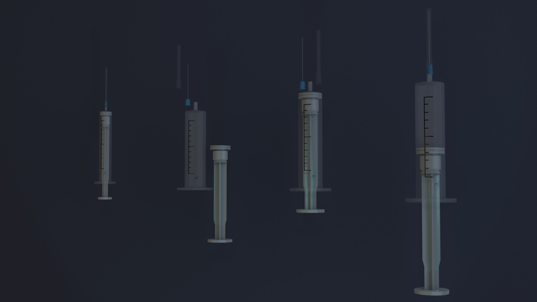 ArtStation - Medical syringes Low-poly 3D model | Resources