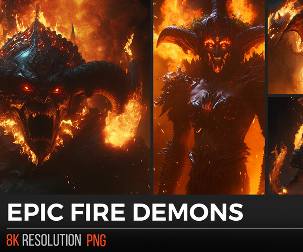 ArtStation - 100+ Epic Fire Demons (+ Fire FX) | Artworks