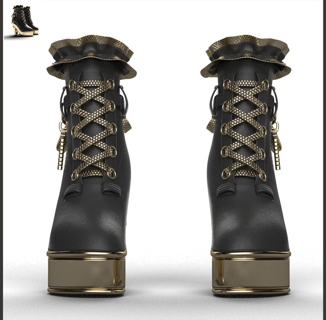 ArtStation - Woman's Game Shoes (ZPRJ + OBJ + FBX) | Game Assets