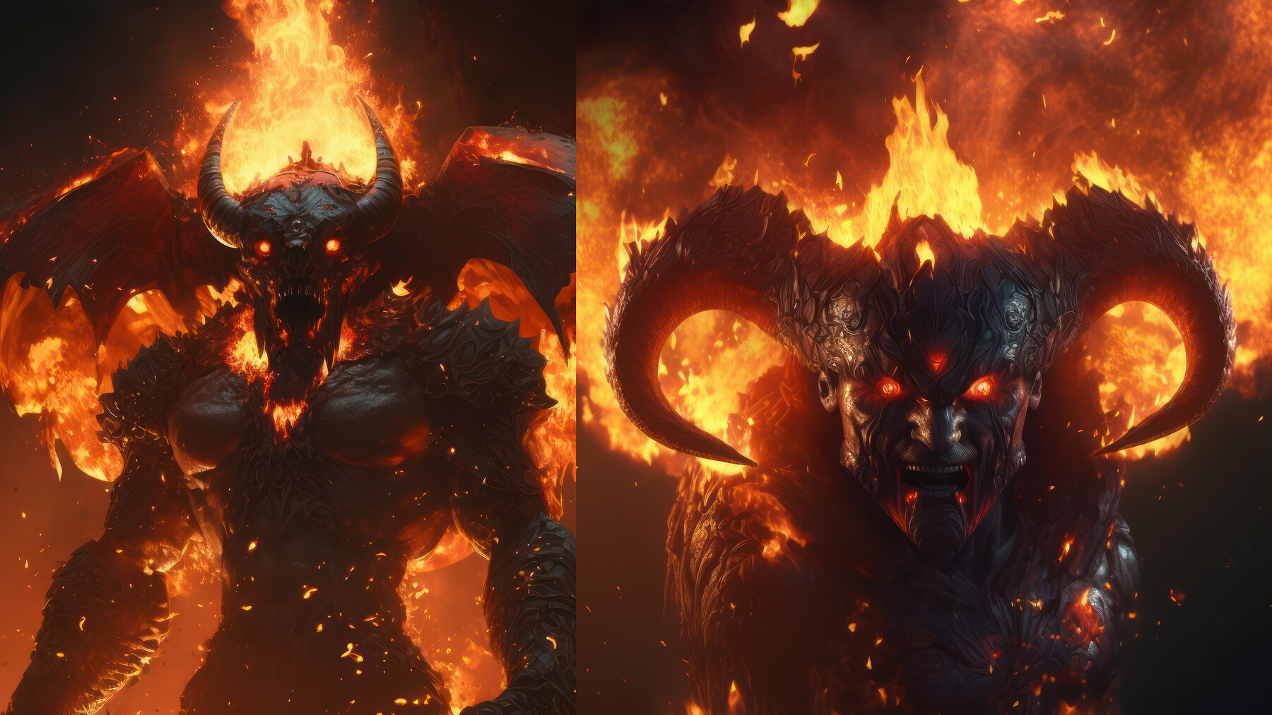 ArtStation - 100+ Epic Fire Demons (+ Fire FX) | Artworks