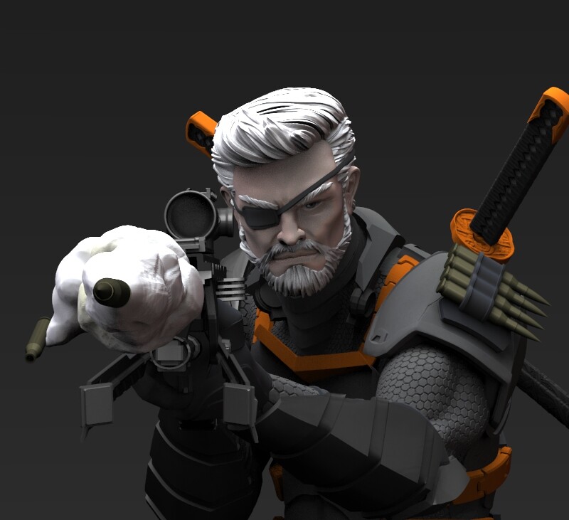ArtStation - Deathstroke STL Files for 3D printing by CG Pyro fanarts ...