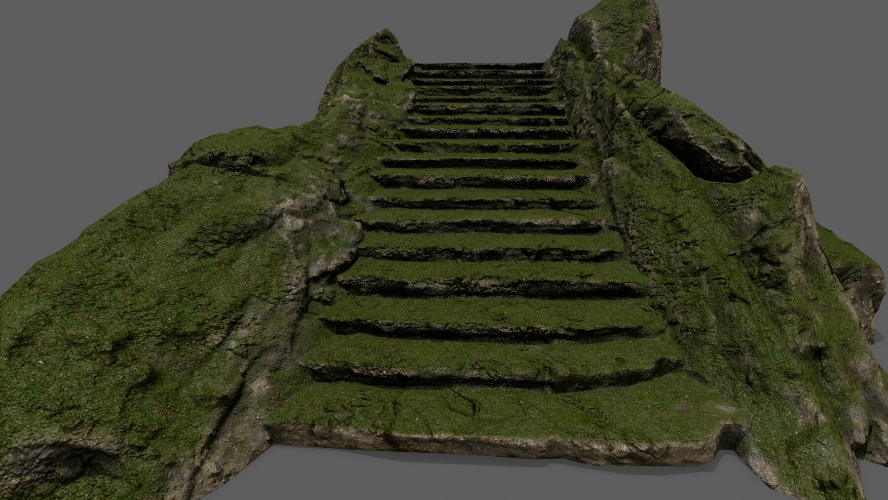 ArtStation - Mossy Stair | Game Assets