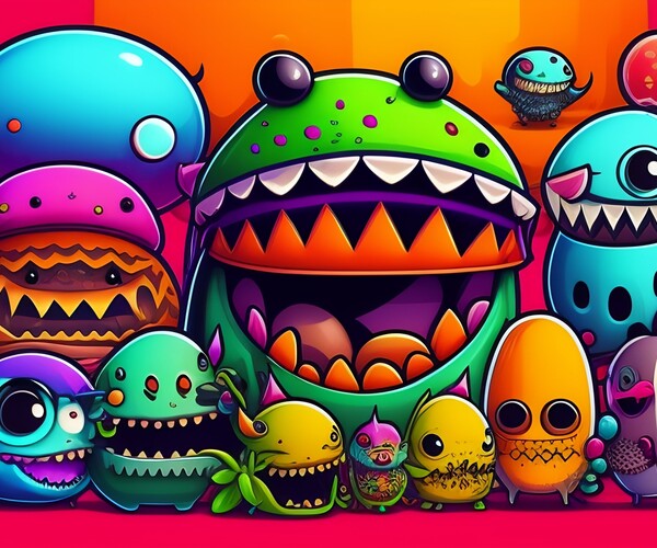 ArtStation - Many monsters lexica.art | Artworks