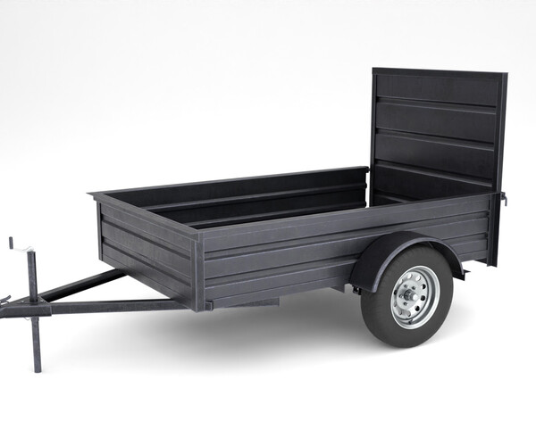 ArtStation - Utility Trailer 3D Model PBR 3D model | Resources