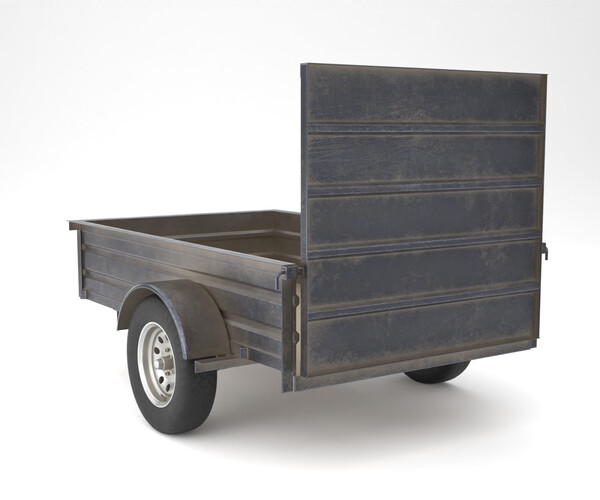 ArtStation - Utility Trailer 3D Model PBR 3D model | Resources