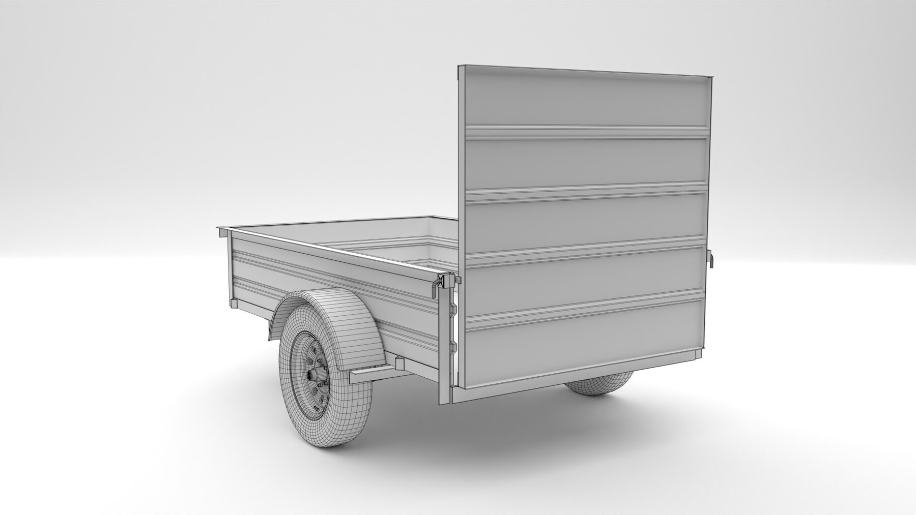 ArtStation - Utility Trailer 3D Model PBR 3D model | Resources