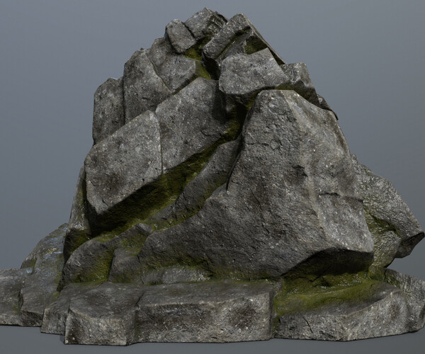ArtStation - Mossy Rock Mountain | Game Assets