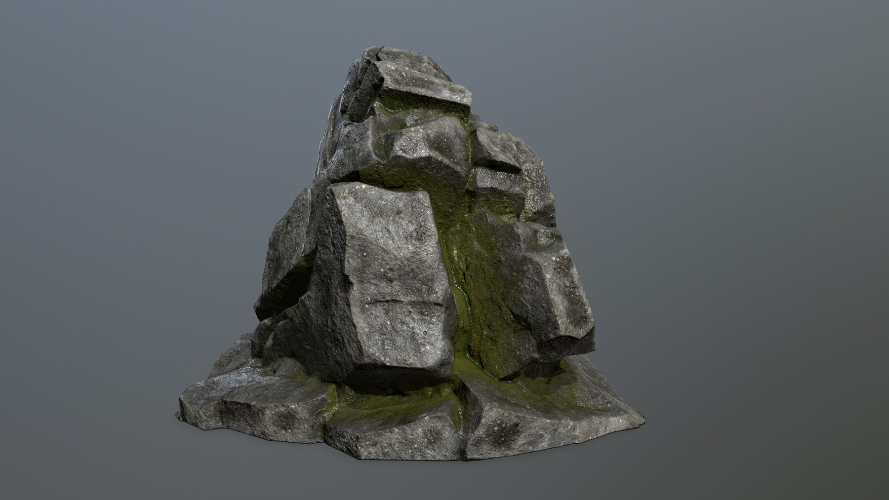 ArtStation - Mossy Rock Mountain | Game Assets