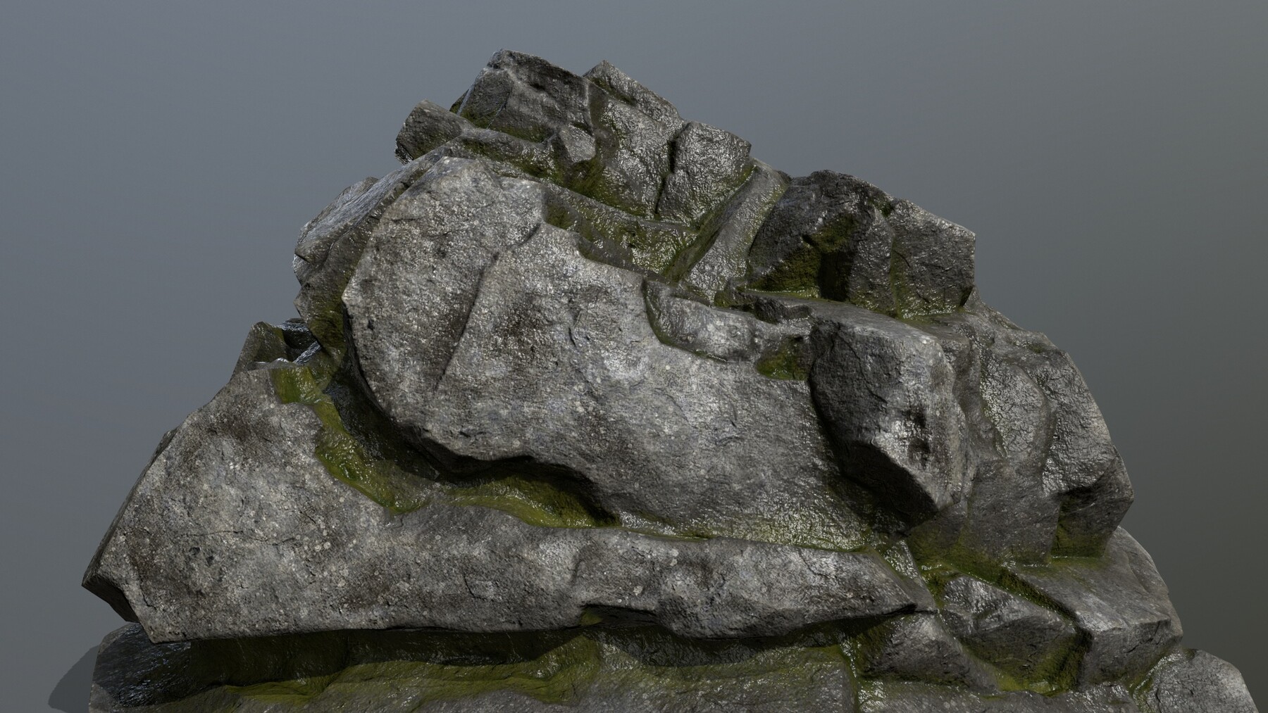 ArtStation - Mossy Rock Mountain | Game Assets
