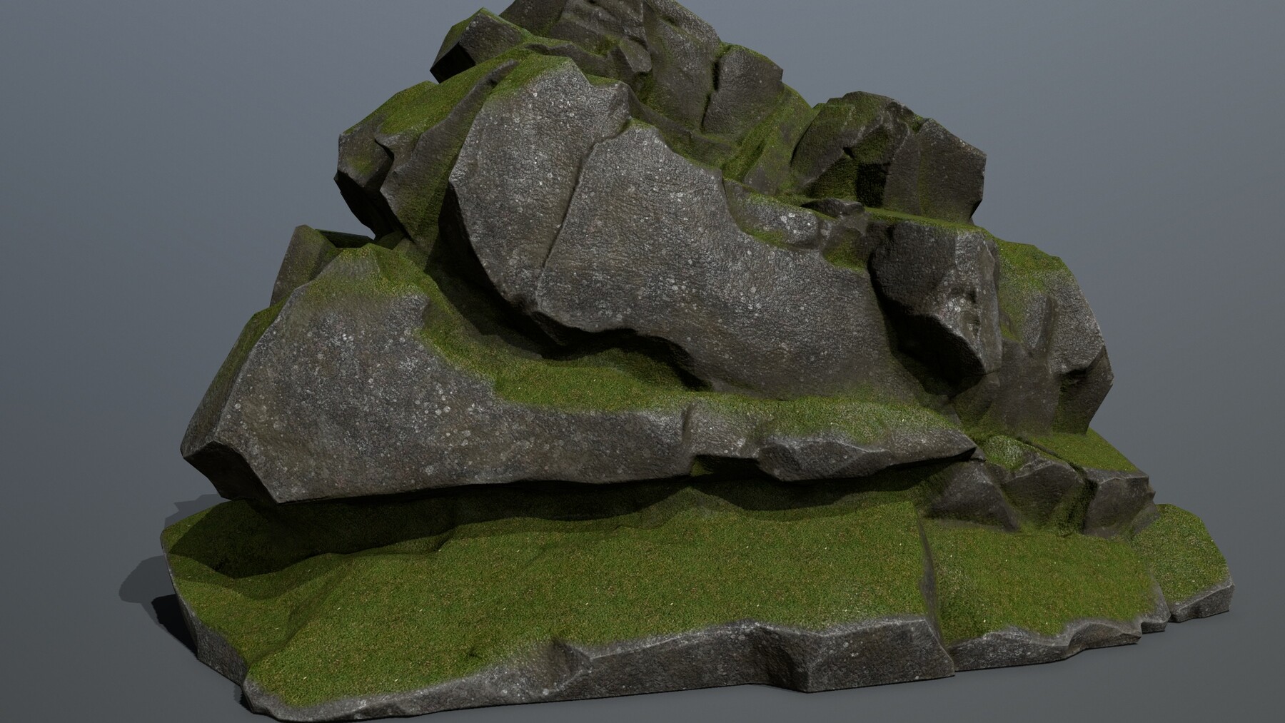 ArtStation - Mossy Rock Mountain | Game Assets