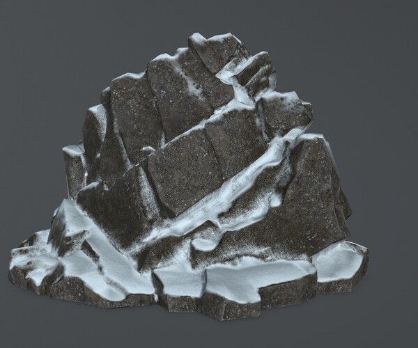ArtStation - Snowy Rock Mountain | Game Assets