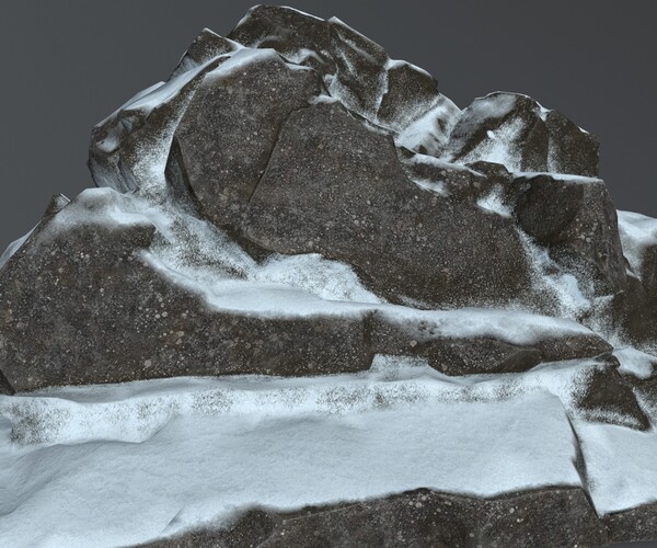 ArtStation - Snowy Rock Mountain | Game Assets