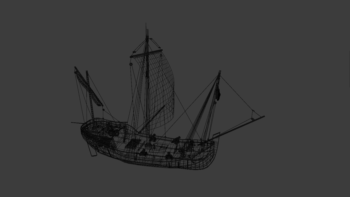 ArtStation - ANIMATED SHIP WITH OCEAN WAVES LOW POLY GAME READY | Game ...