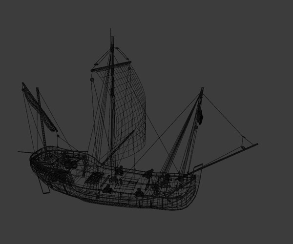 ArtStation - ANIMATED SHIP WITH OCEAN WAVES LOW POLY GAME READY | Game ...