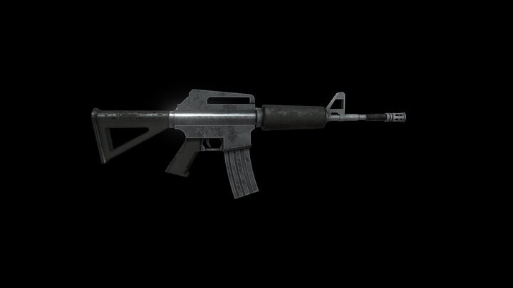 ArtStation - Assault rifle M16 - MG5 Gun - Low Poly 4k Ready to game ...