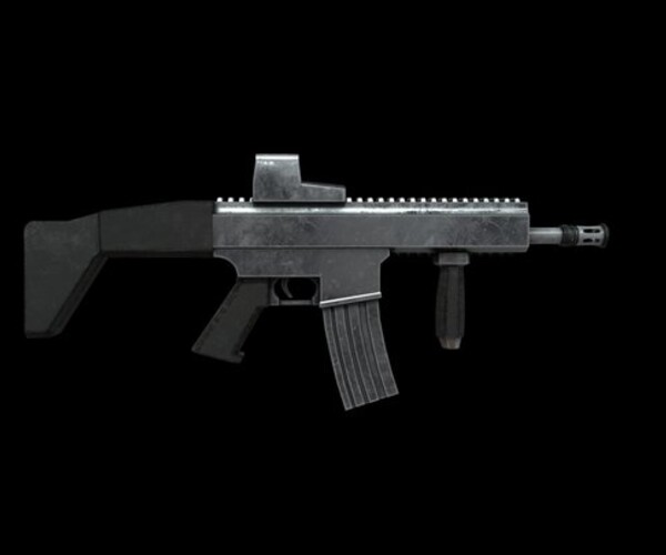 ArtStation - Assault rifle MG 1 Gun - Low Poly 4k Ready to game Shooter ...