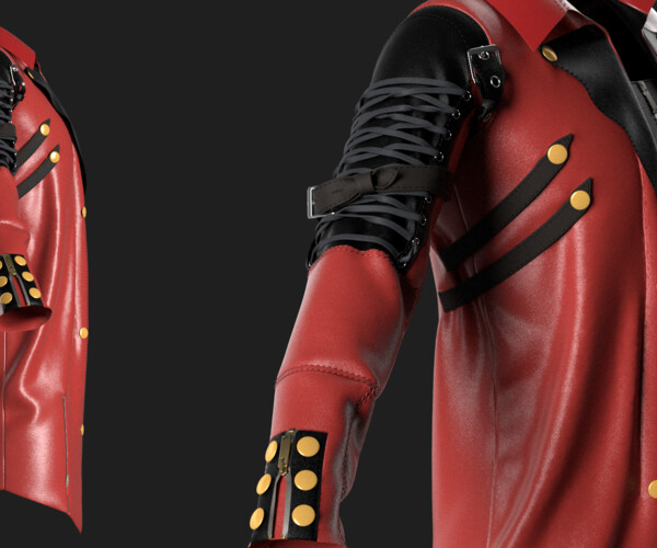ArtStation - Jacket / Marvelous Designer / Clo 3D project + obj | Game ...