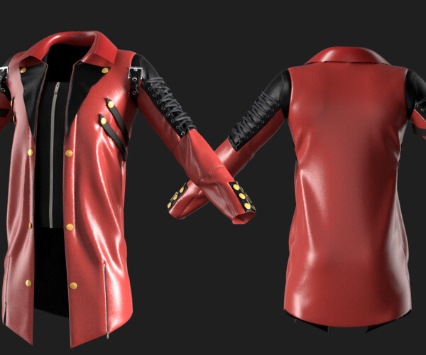 ArtStation - Jacket / Marvelous Designer / Clo 3D project + obj | Game ...