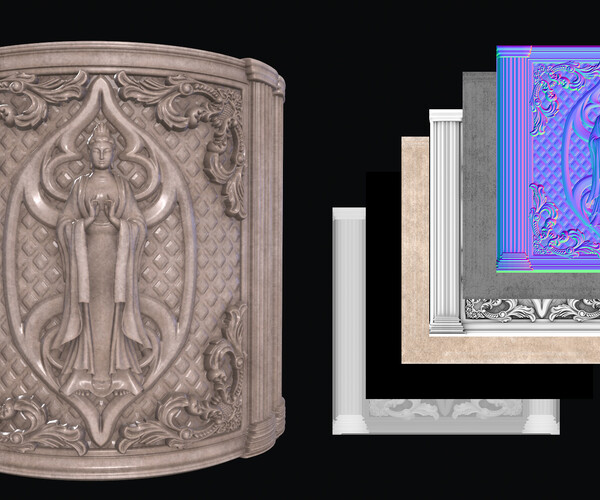 ArtStation - stone trim sheet | Game Assets