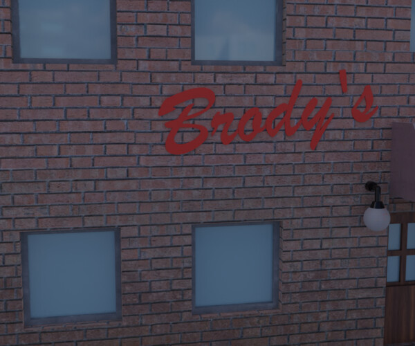 ArtStation - BrandonVille Commercial Set: 15 Buildings | Resources