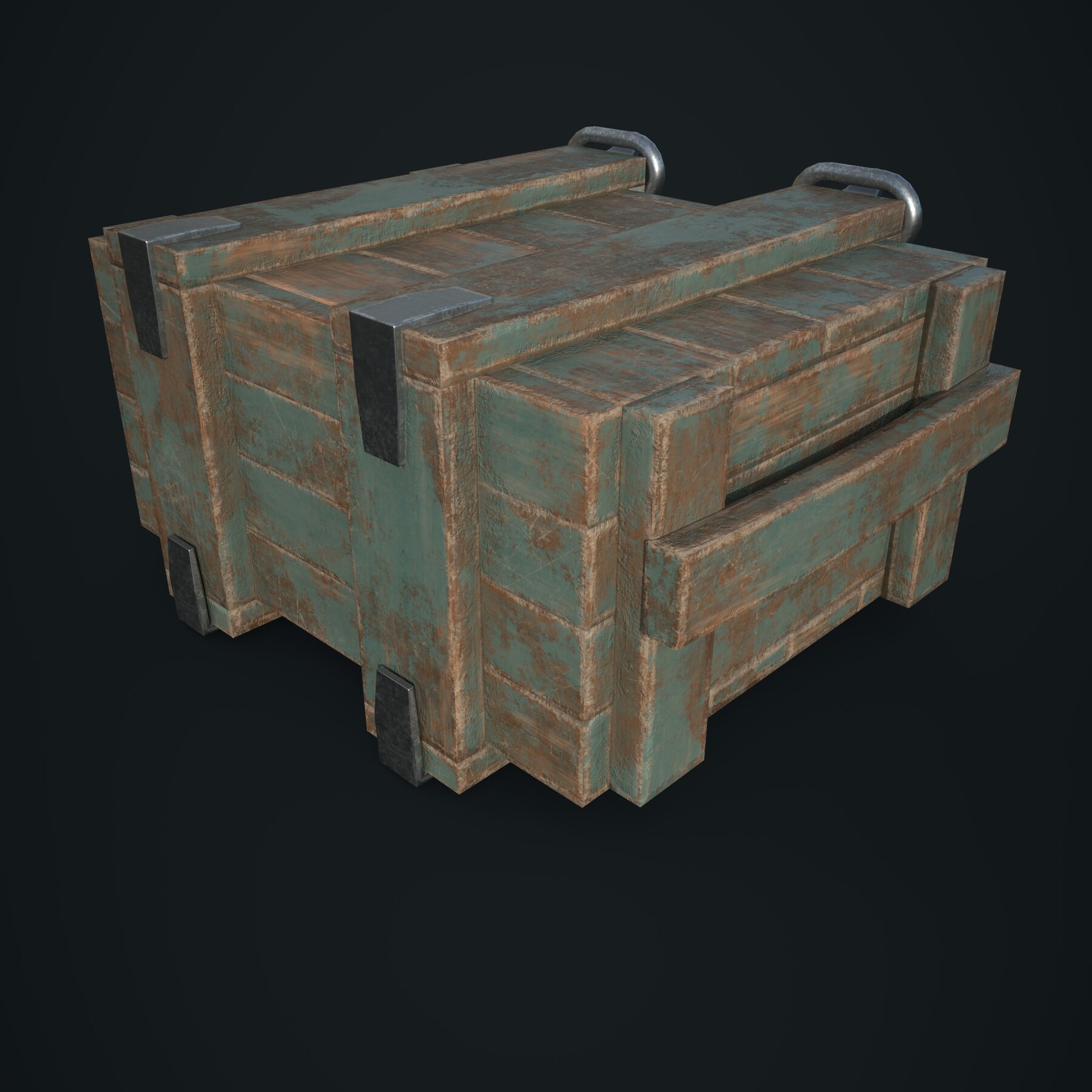 ArtStation - small wooden army box | Game Assets