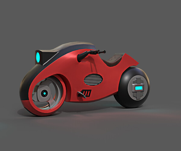 ArtStation - Sci-fi Bike Game Ready 6 | Game Assets