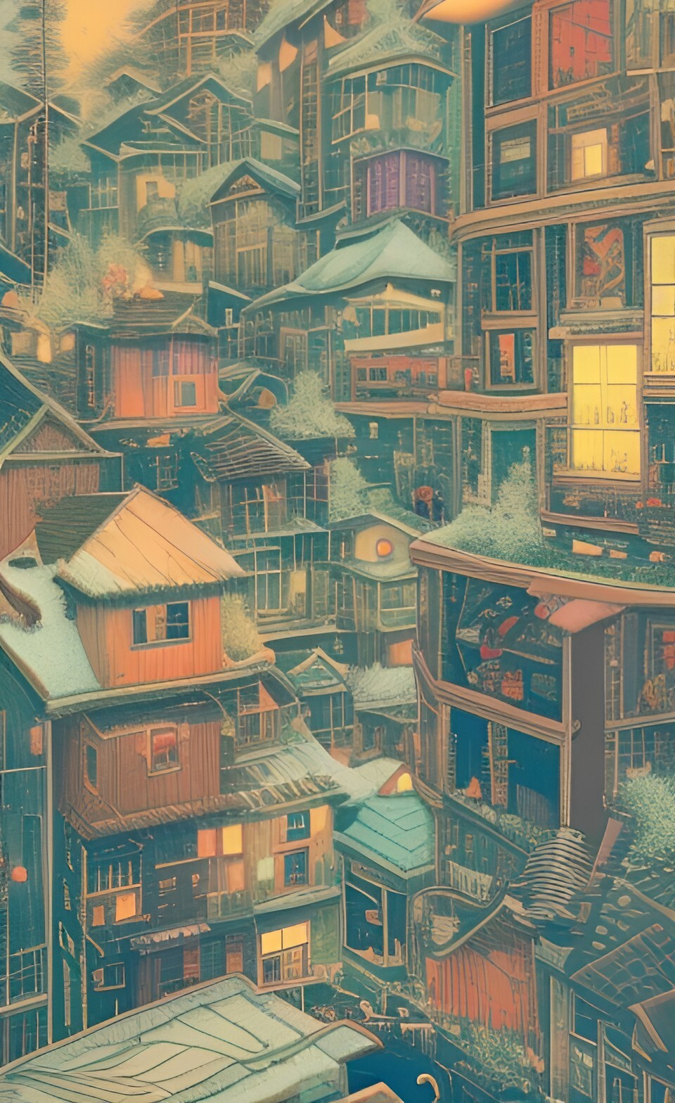 ArtStation - Vertical Townscaper 5400 jpg pack wombo art | Artworks