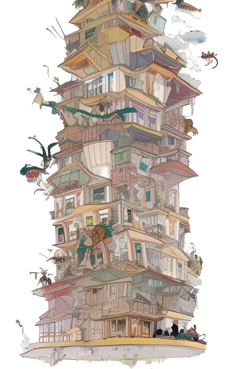 ArtStation - Vertical Townscaper 5400 jpg pack wombo art | Artworks