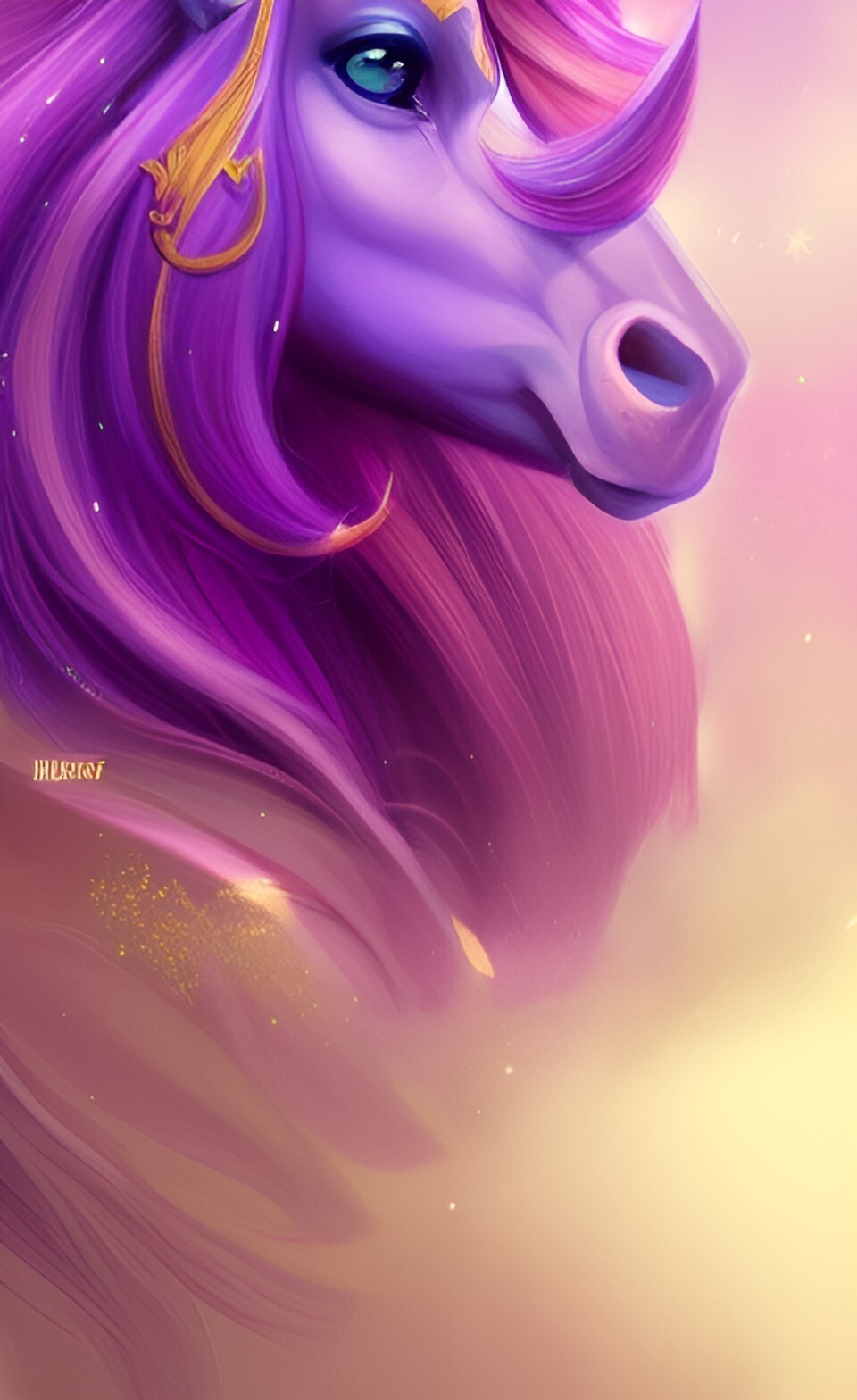 ArtStation - Unicorn in gold 6700 jpg pack wombo art | Artworks