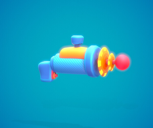 ArtStation - Stylized Laser Gun | Game Assets
