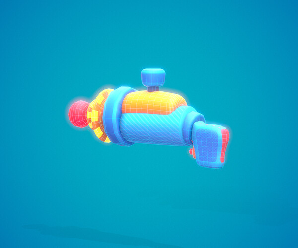 ArtStation - Stylized Laser Gun | Game Assets